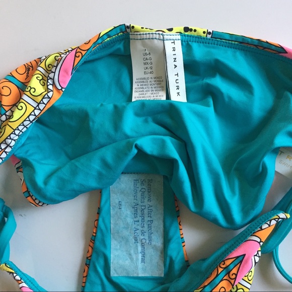 Trina Turk | Swim | Trina Turk Turquoise Blue Bikini Bottoms 8 Nwt ...